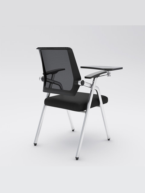 Folding training chair with table board conference chair with writing ...