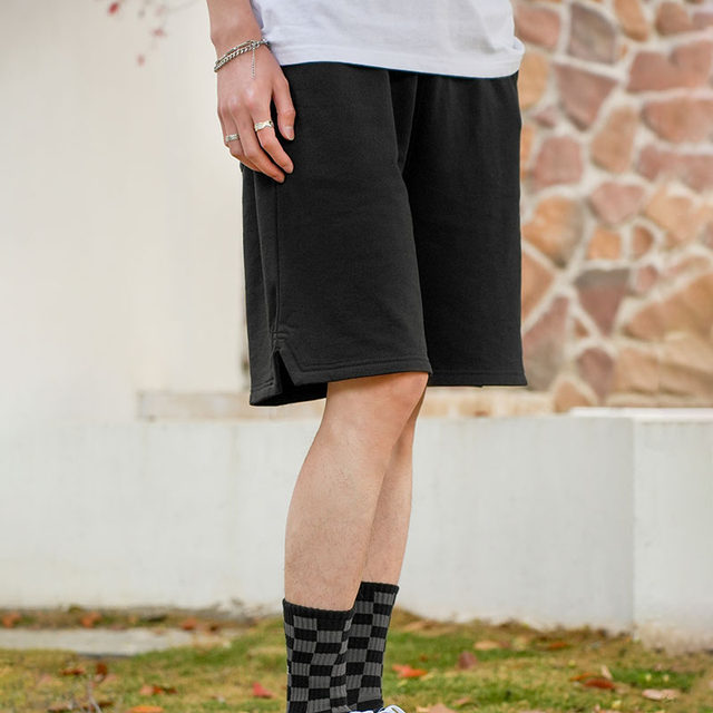 Vans Official Men's Knitted Shorts Personalized Obsidian Black Casual ...