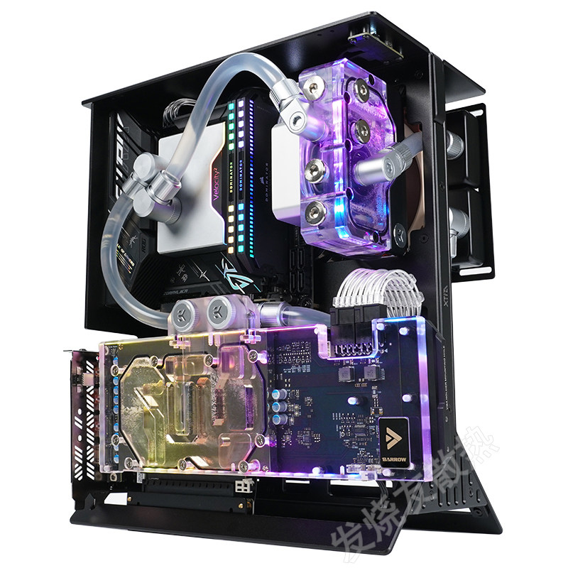 Enthusiast water-cooled Xproto-ATX split hose graphics card CPUEKWB ...