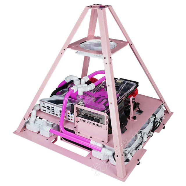Enthusiast water cooling pyramid 804L customized chassis CPU graphics ...
