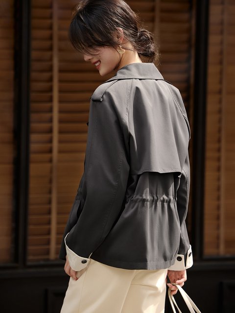 Xwi Xin Weishi Switching Short Winderlashed Jacket Female Spring and ...