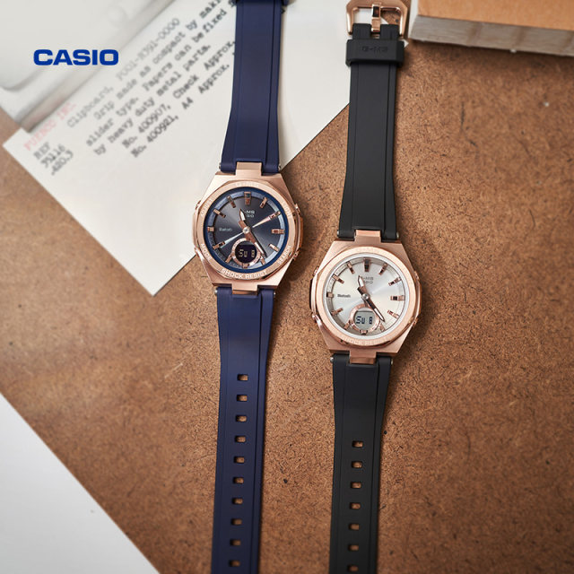 casio flagship store MSG-B100G Euro 8 octagonal waterproof women's watch Casio official ...