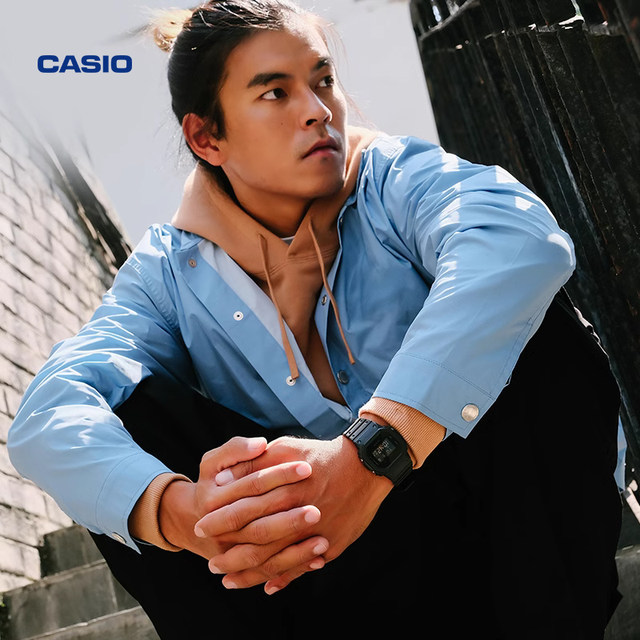 casio flagship store DW-5600UBB small square sports waterproof student ...