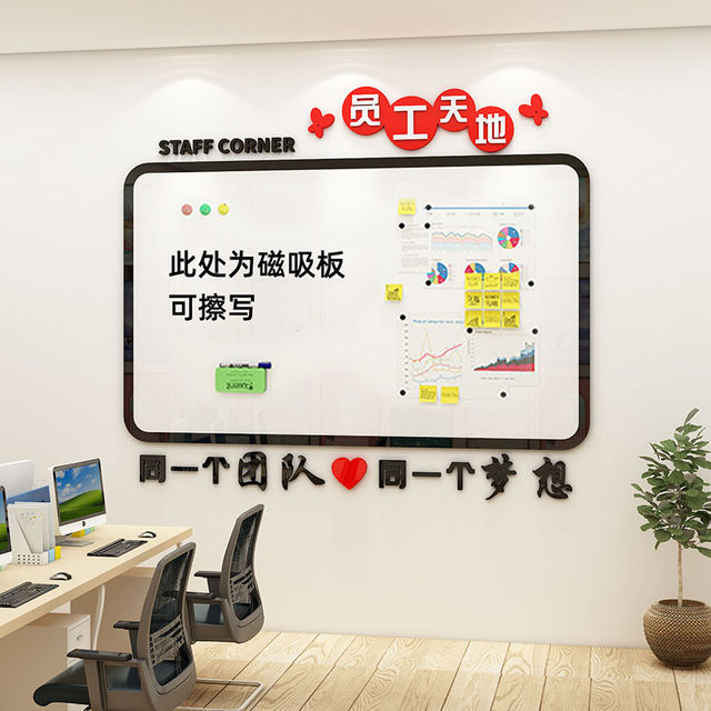 Classroom announcement board wall sticker magnetic whiteboard honor ...