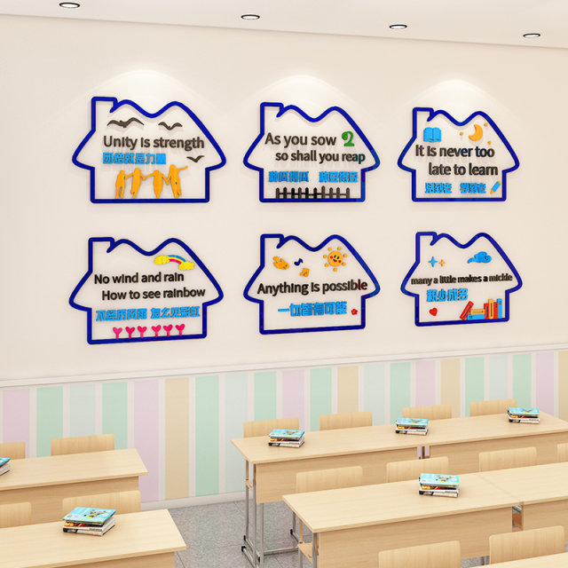 English Classroom Decoration, Primary and Secondary School Education ...