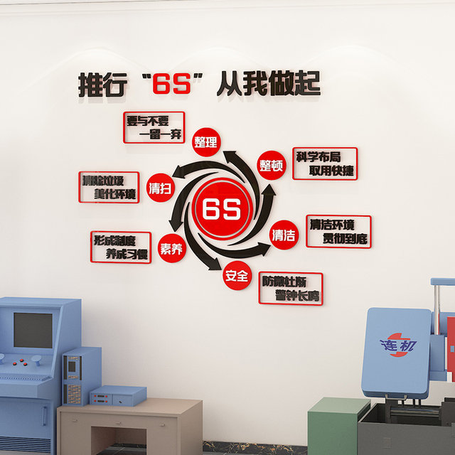 Company corporate culture wall decoration 3D three-dimensional factory ...