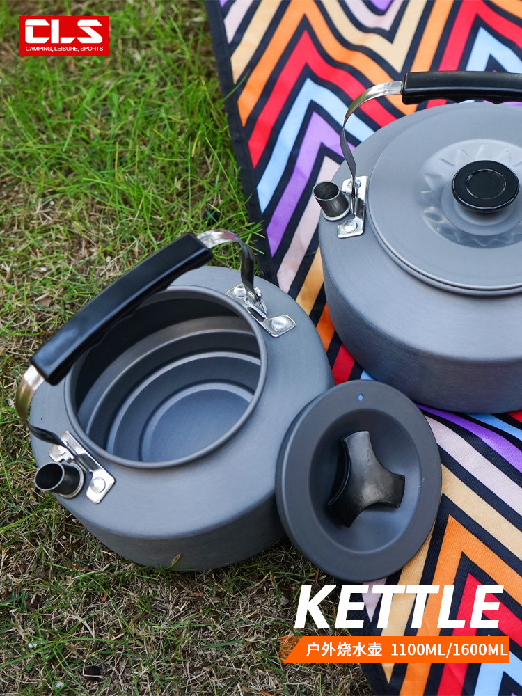 Cls 1.1L Camping Kettle & Tea Set - Aluminum Alloy