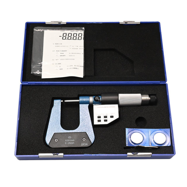 Green digital display micrometer deep bow frame plate thickness outer ...