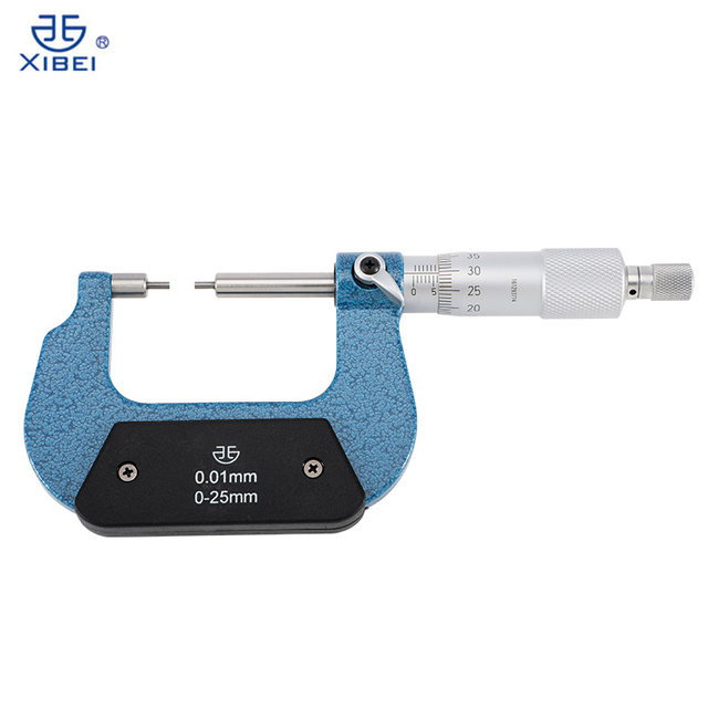Green quantity small head outer diameter mechanical micrometer 0-25-50 ...