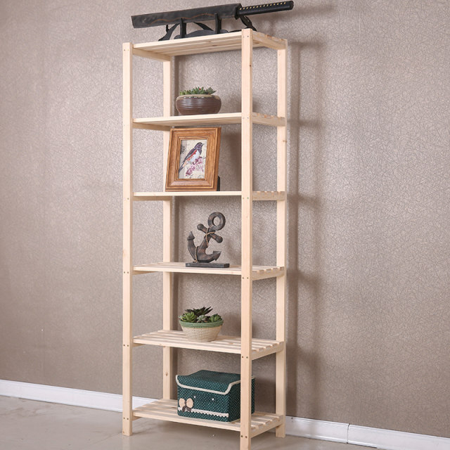 Solid wood rack batch customized solid wood storage rack storage rack ...