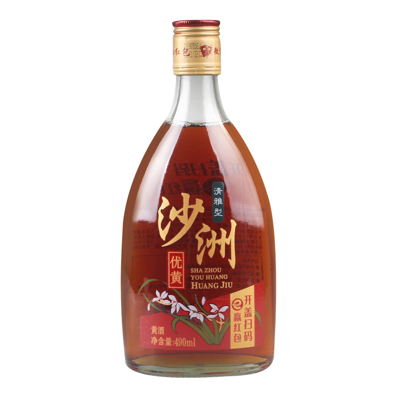 Jiangnan famous wine Shazhou Youhuang Qingya type yellow rice wine Shayou Qingya 490ml*8 bottles