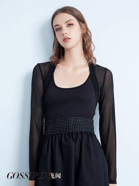 Summer Women's New Fashion Long-Sleeved Cardigan Blouse Breathable Mesh ...