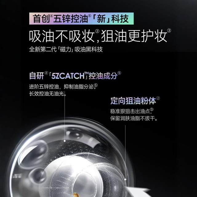 Kazilan Black Magnetic Powder Long-lasting Makeup Brightening 1g