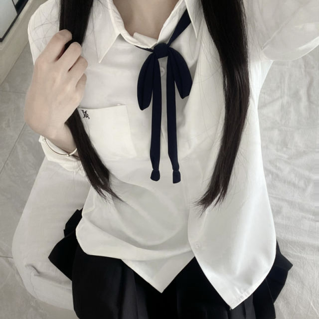 Honji High School original Nanami short-sleeved long-sleeved jk shirt ...