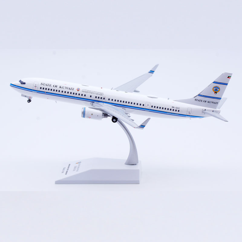 JCWINGS1/200 alloy aircraft model Kuwait Airlines B737-900ER9K-GCC