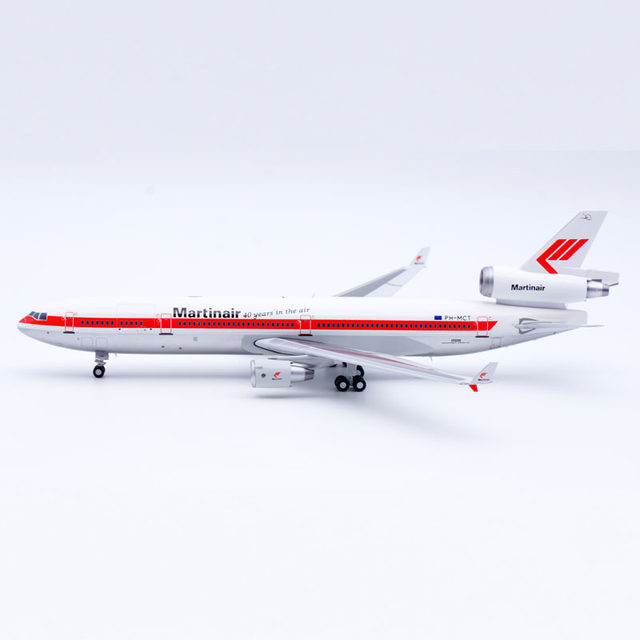 Jcwings1/200 alloy aircraft model Martin Aviation MD-11PH-MCT polished