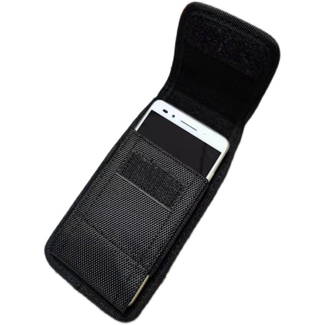 Oxford cloth mobile phone bag men's belt mobile phone bag vertical wear ...