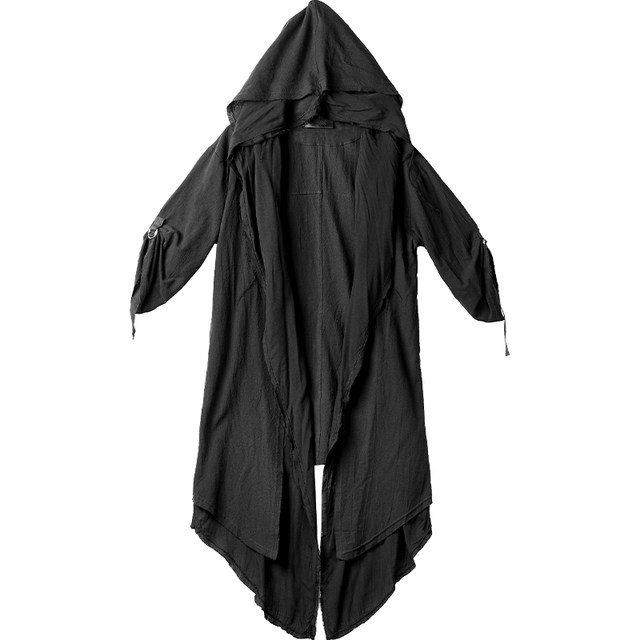 Decadent elements dark cloak windbreaker thin cape jacket hooded ...