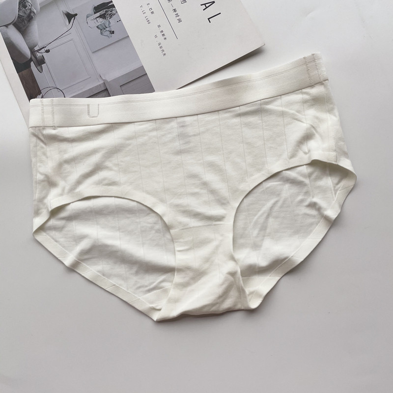 Soft cotton wide striped briefs, comfortable and breathable women's ...