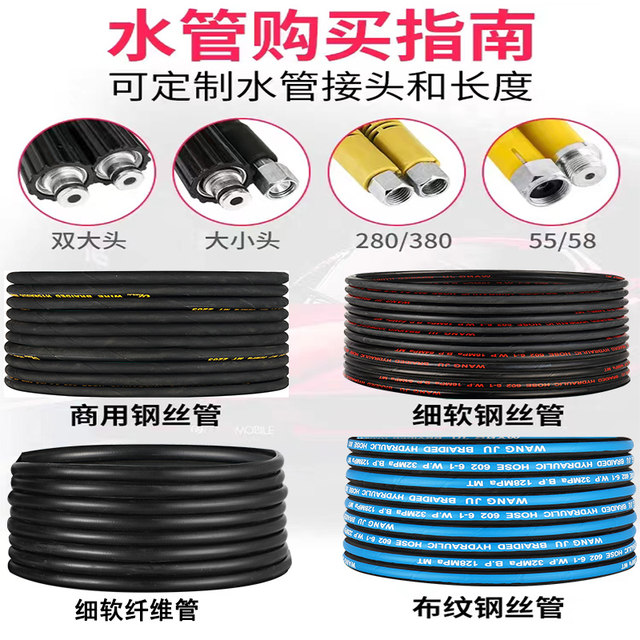 High-pressure explosion-proof steel wire pipe fiber pipe universal car ...