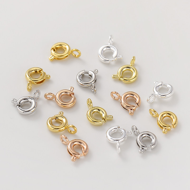 14K18K gold-coated color-preserving spring buckle handmade diy bracelet ...