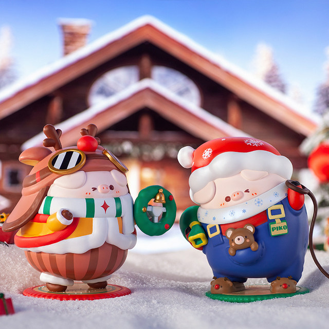 Spot fart, Pig Dessert Series Christmas Blind Box Happy Company Piko ...