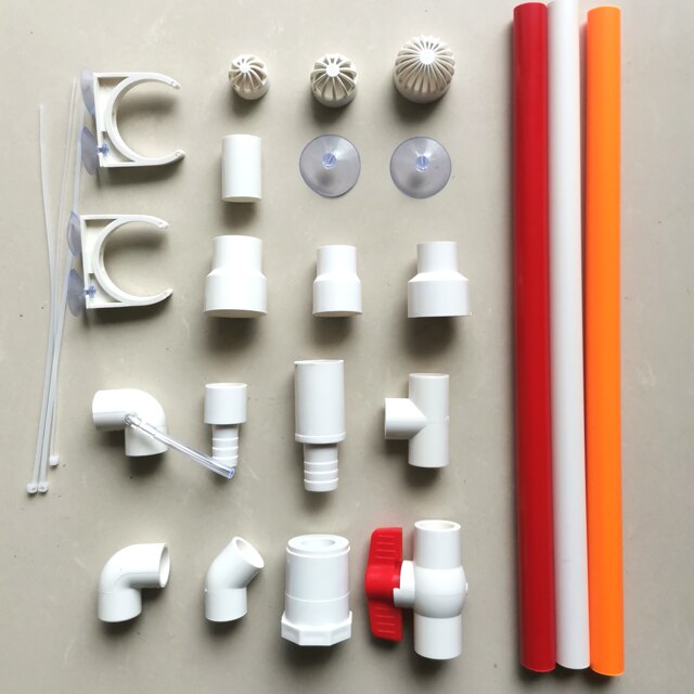 Fish tank DIY pipe fittings collection pipe elbow tee-way direct valve ...