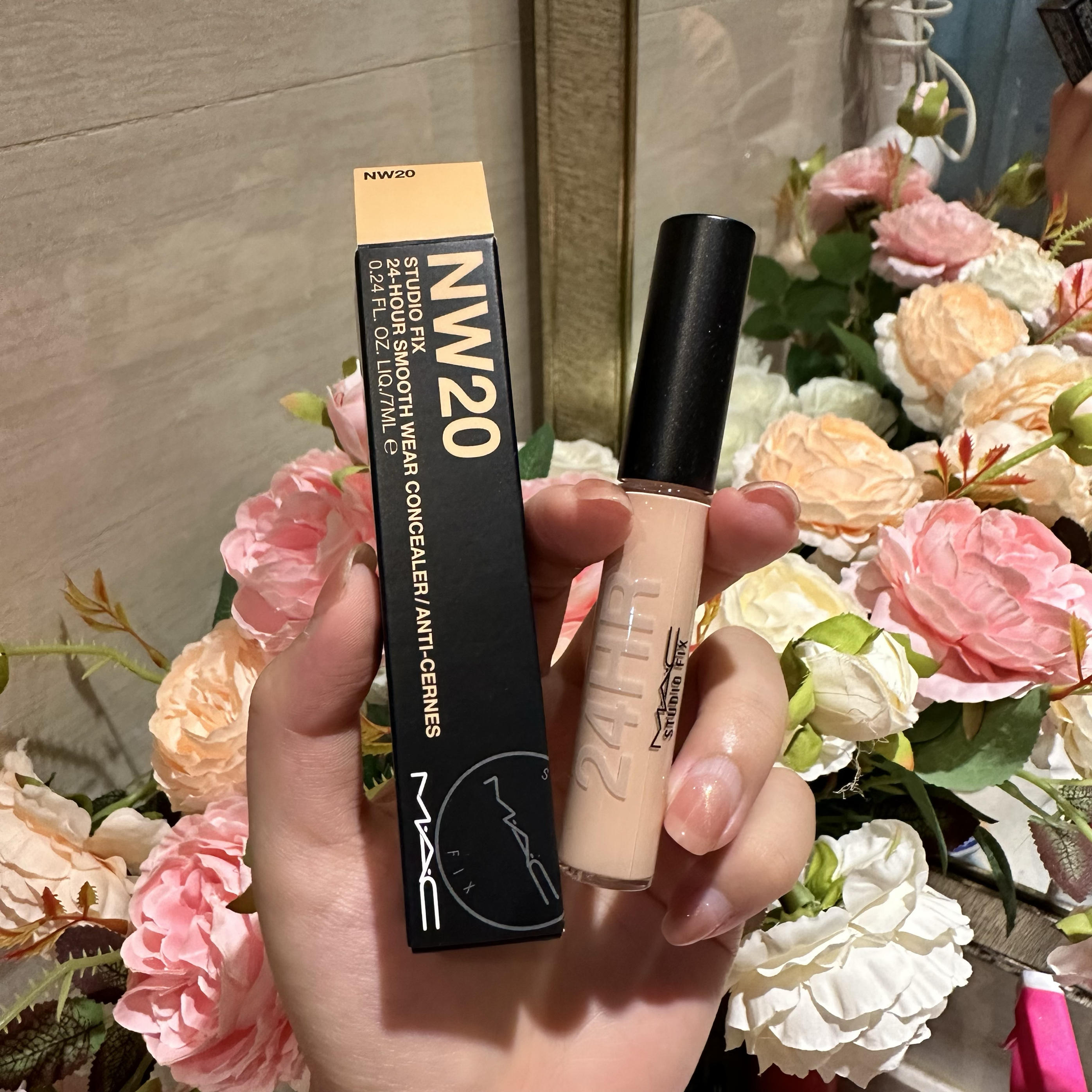 MAC魅可无瑕持久遮瑕乳持色自然哑光提亮nw20三文鱼色遮黑眼圈-淘宝网