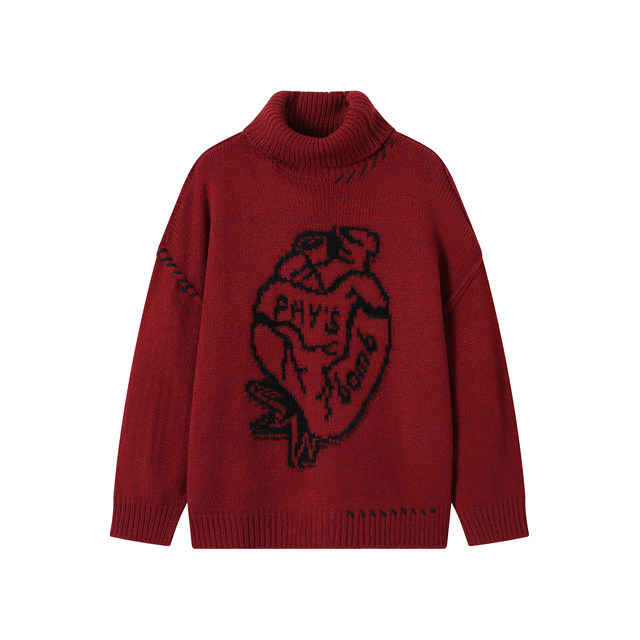 Physics boy, be careful, Fragile Series Faith jump high collar wool ...