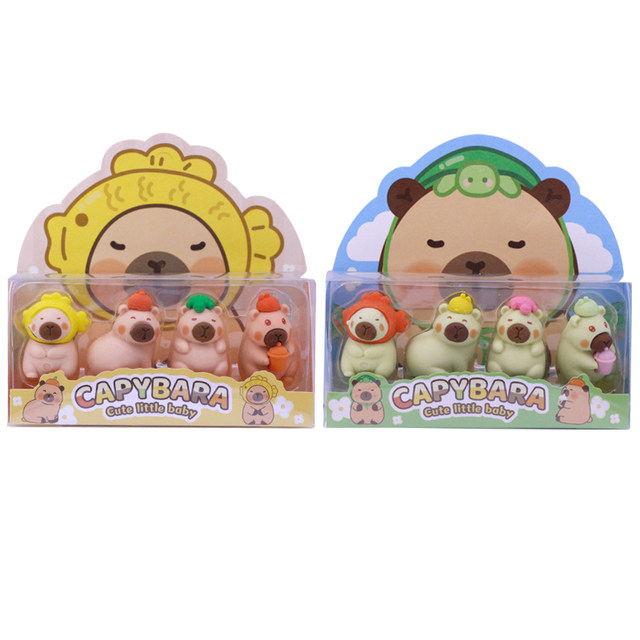 Kapibala Eraser Cute Capybara Cartoon Eraser Children's 3D Creative ...