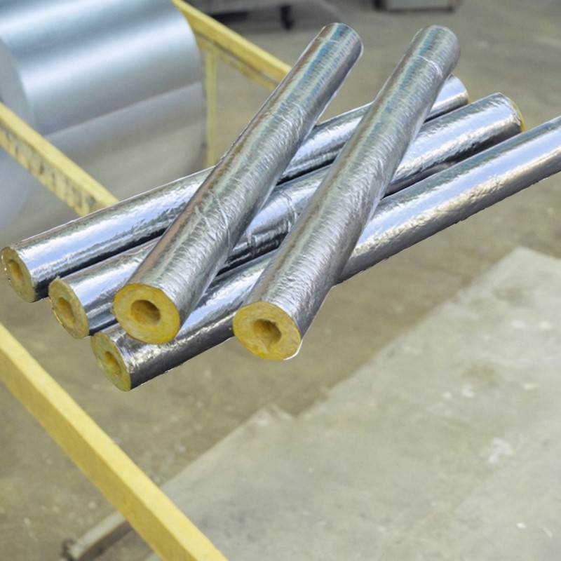Glass Wool Insulation Pipe Fireproof Steam Pipe