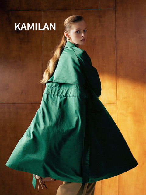 Camillan trench coat for women mid-length 2025 autumn new European and ...