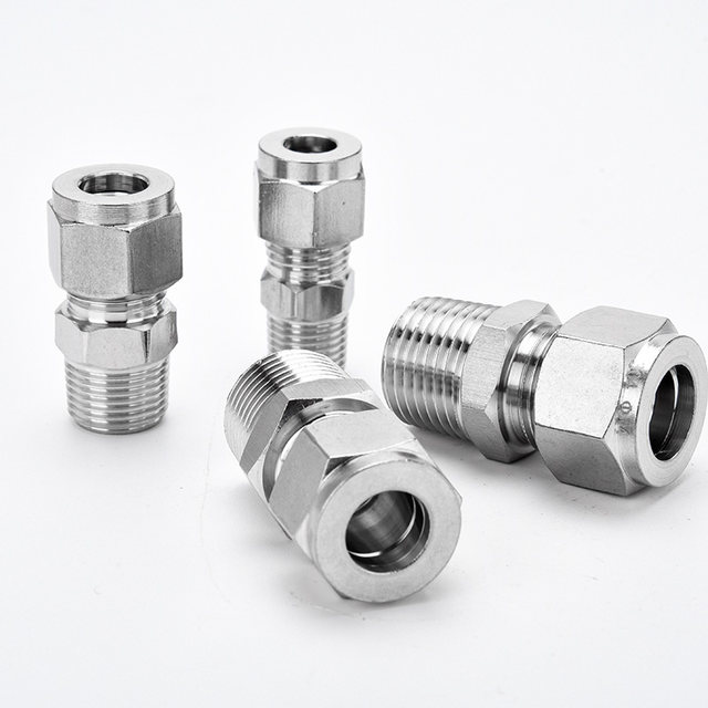 304 stainless steel straight-through terminal 316 double ferrule ZG ...