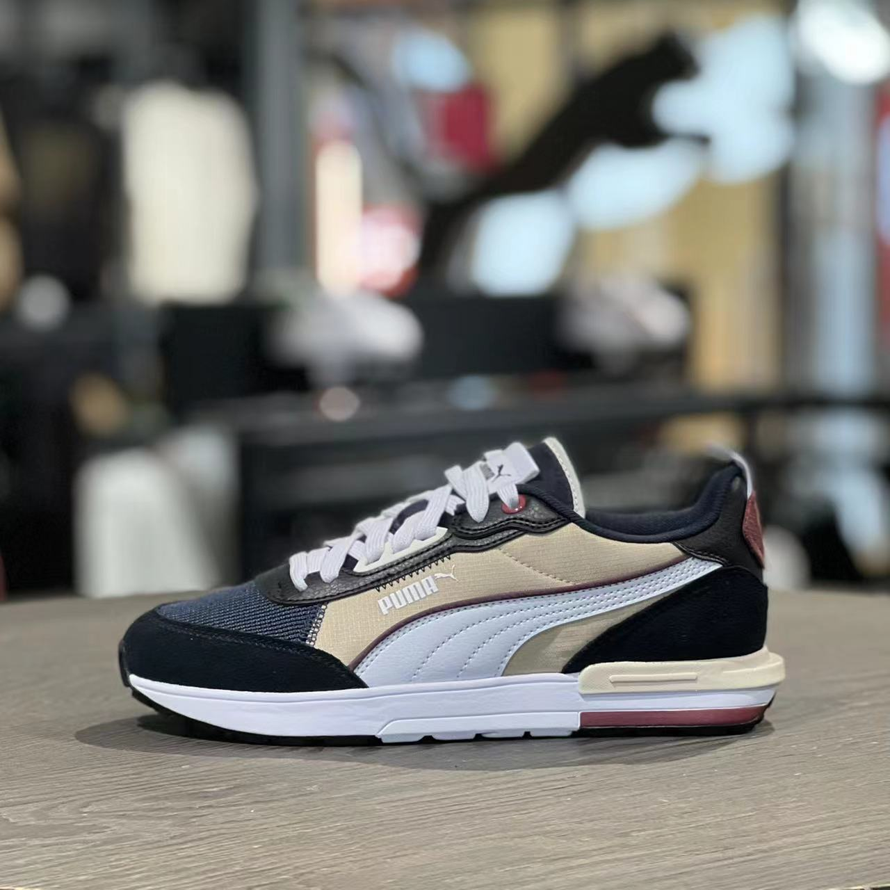 PUMA men's autumn and winter retro color matching lightweight ...