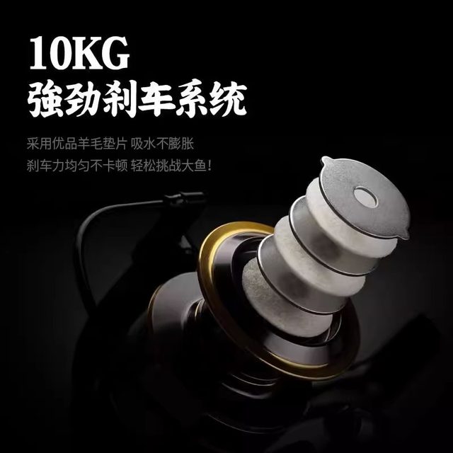 All-metal spinning wheel, Luya fishing wheel, long-range sea pole, sea ...