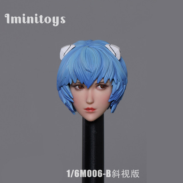 imitoys1/6M006 female soldier head carving Ayanami Rei head carving ...
