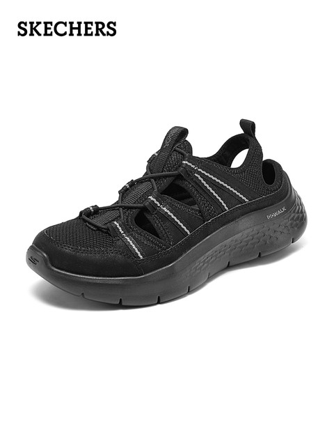 Skechers 2025 summer new women's shoes sandals thick-soled heightened ...