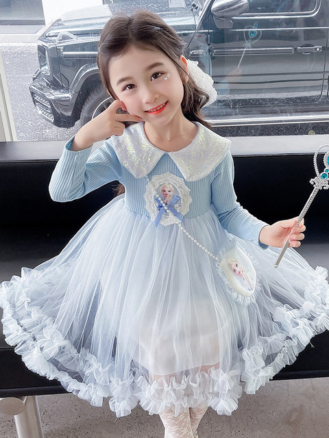 Girls Princess Aisha dress 2025 spring dress new style skirt little ...