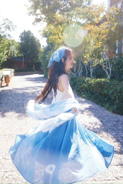 Yiche Zhao Liying's tie-dyed herbal dyed handmade plant-dyed elegant ...