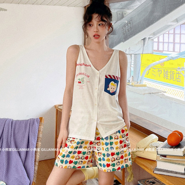 Little Bear Family Paper Girls Summer Thin Cartoon Bodon Temple Girls ...