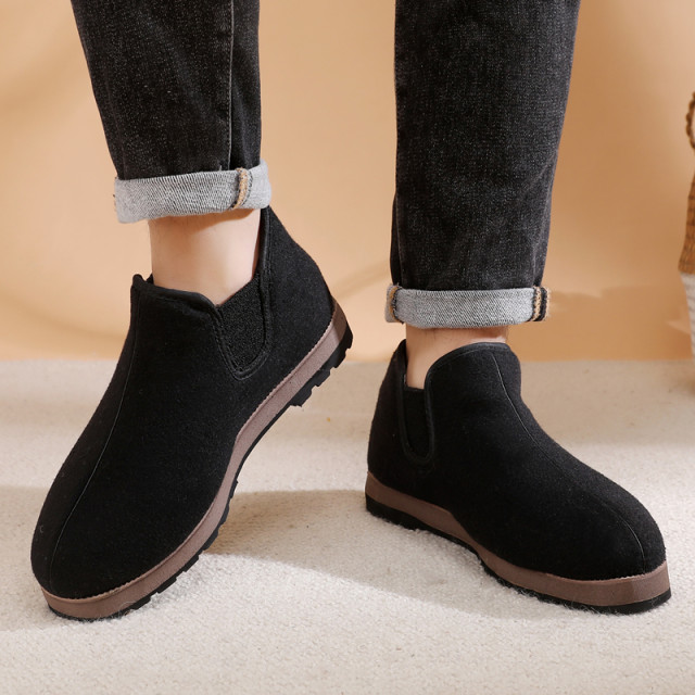 Northeast winter traditional handmade foam-soled Lindian old-man shoes ...