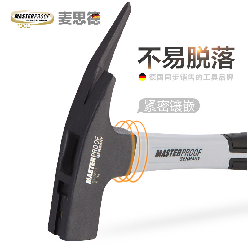 Masterproof Woodworking Hammer - Claw Hammer, German Style