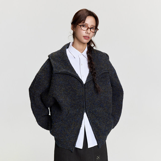 RAPPEYE mohair sweater coat autumn and winter women's college style ...