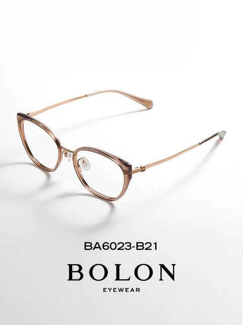 BOLON Tyrannosaurus Rex Glasses New Product Titanium Frame Cat Eye Brown Versatile Small Face ...