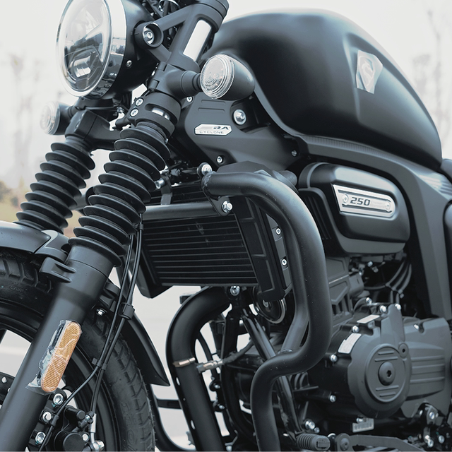 Suitable for Sekoron RA250S bumper motorcycle quick release side bag folding backrest shelf ...