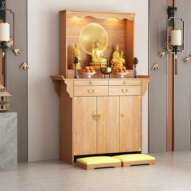 Solid wood Buddhist niches, shrine cabinets, Buddha cabinets, God of ...