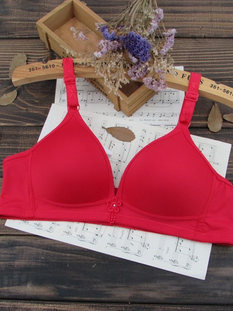 204 Yidaimeng Bra No Wires Smooth Soft Thin Molded Cup Bra Middle-aged ...