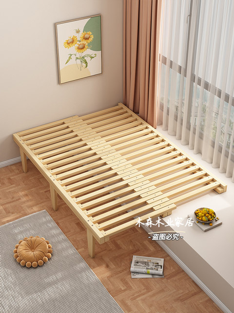 Retractable bay window sill telescopic bed frame bedroom study room ...