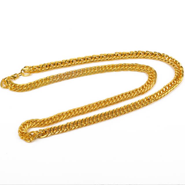 Big gold chain props Vietnamese sand gold necklace men do not fade new ...