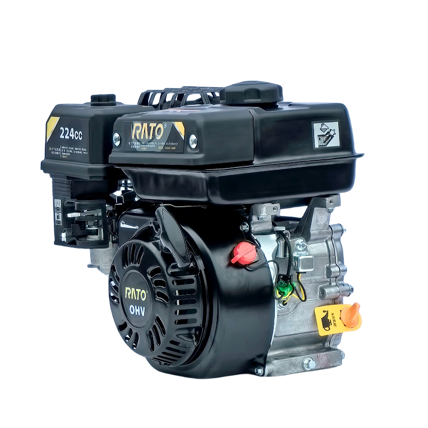 172F Runtong 224CC large displacement gasoline engine 25mm spline shaft micro tiller power 4.9kw ...